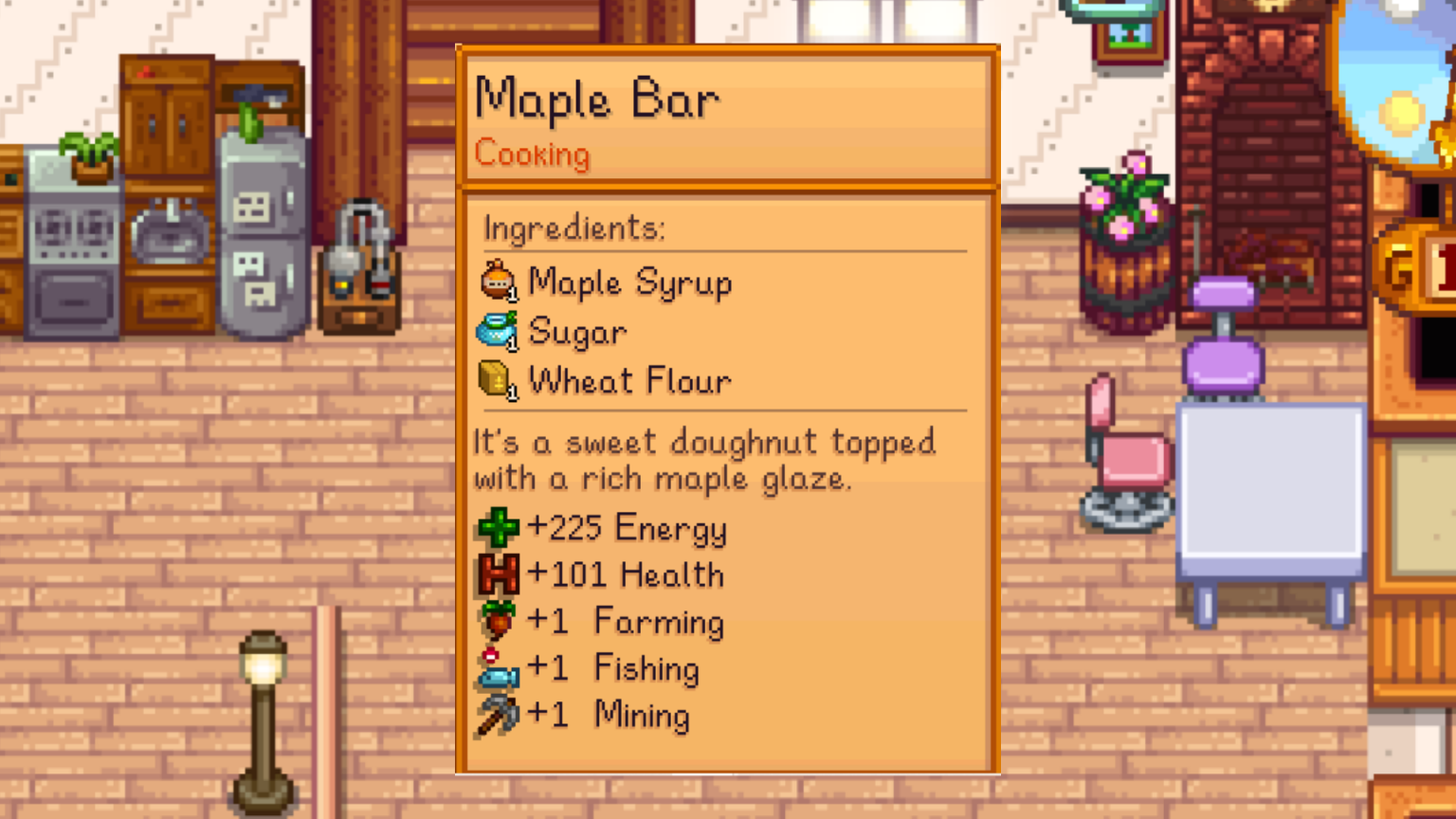Maple Bar: Cooking, Benefits, and More – Stardew Guide